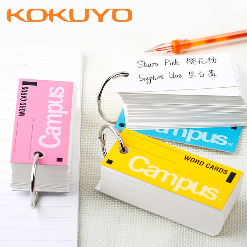 Campus Key Ring Word Cards ⭐3Pcs Set ⭐ – Original Kawaii Pen