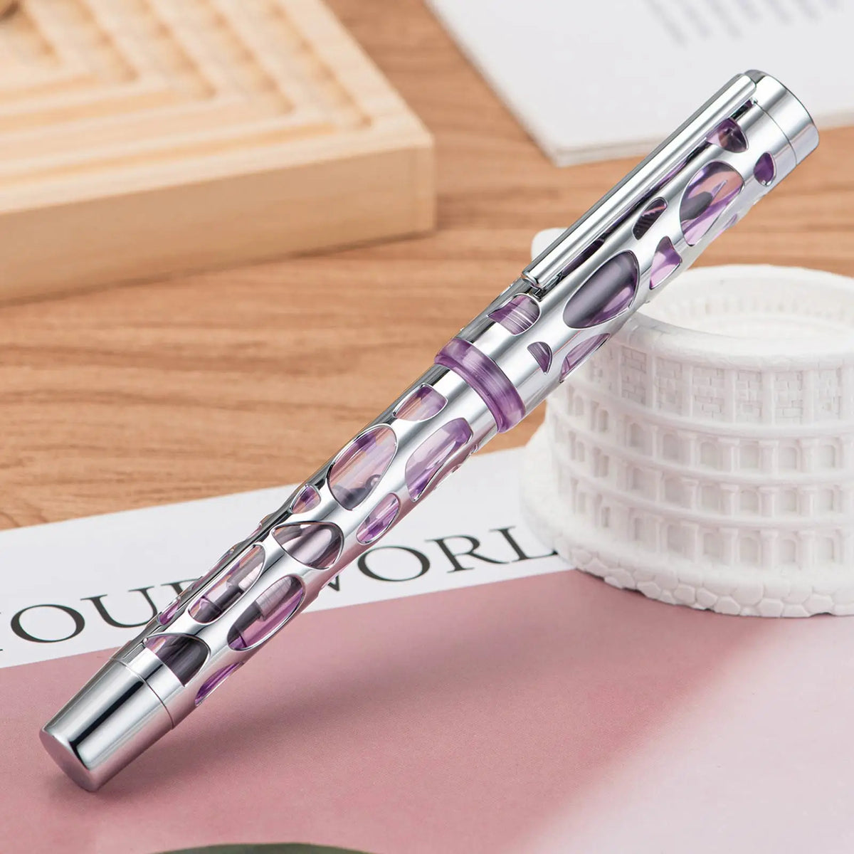 LucidFlow Acrylic Skeleton Fountain Pens – Original Kawaii Pen