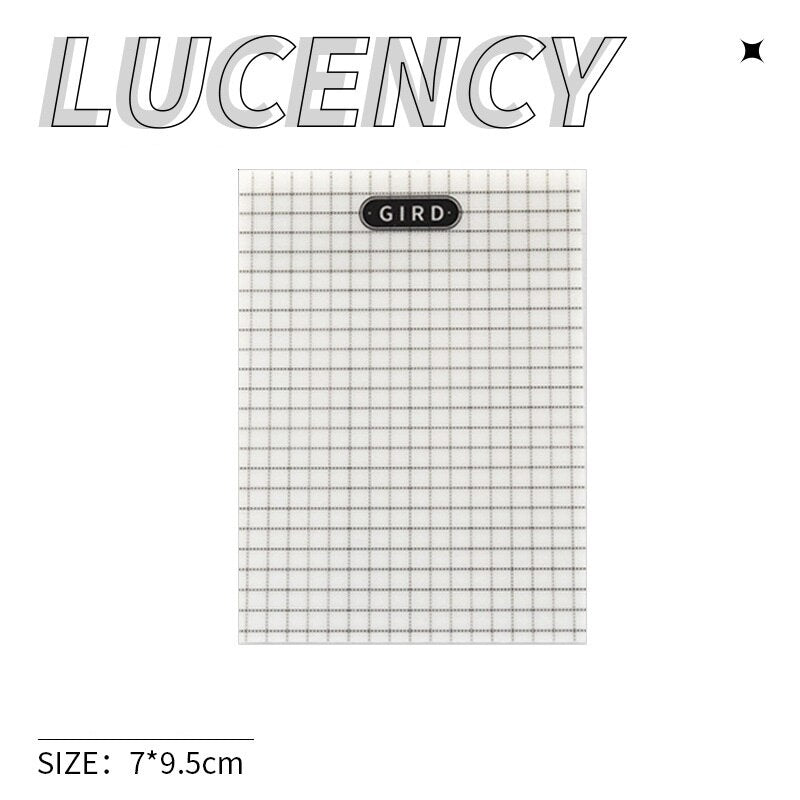 Elegant Transparent Memo Pads – Original Kawaii Pen