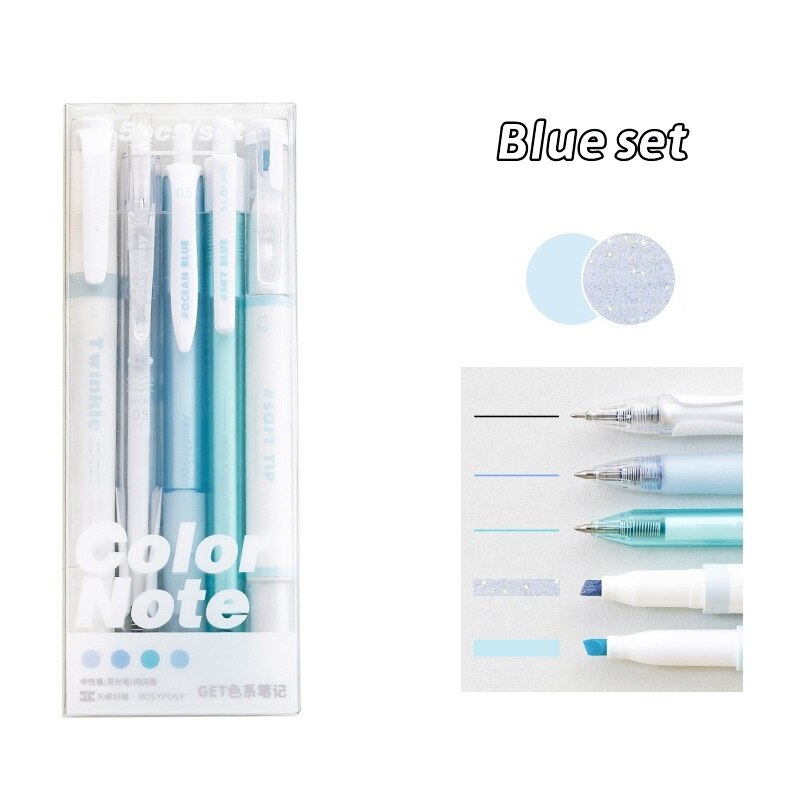 Color Note Writing Sets (4 colors) – Original Kawaii Pen