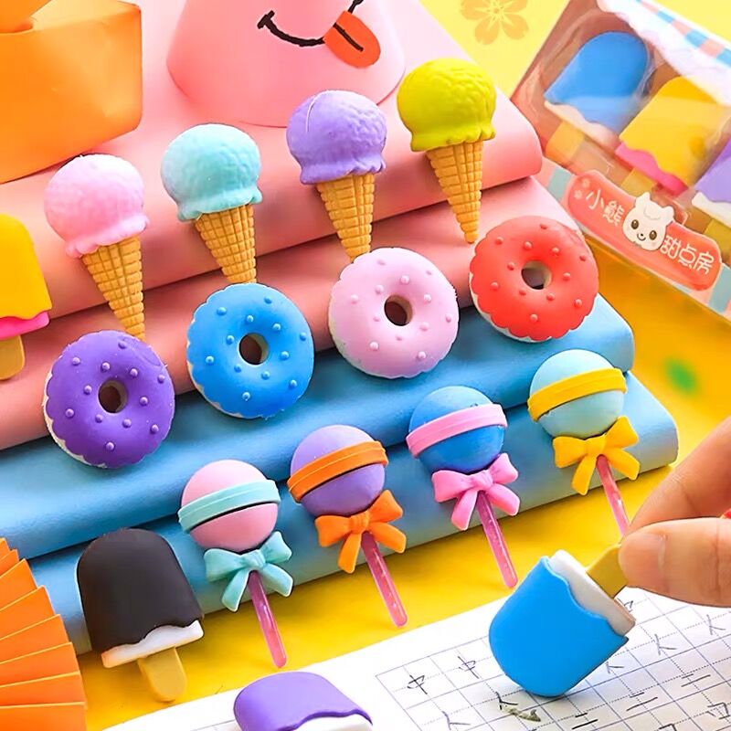 Platinum Edible Rubber Erasers (4pcs a Set) – Original Kawaii Pen