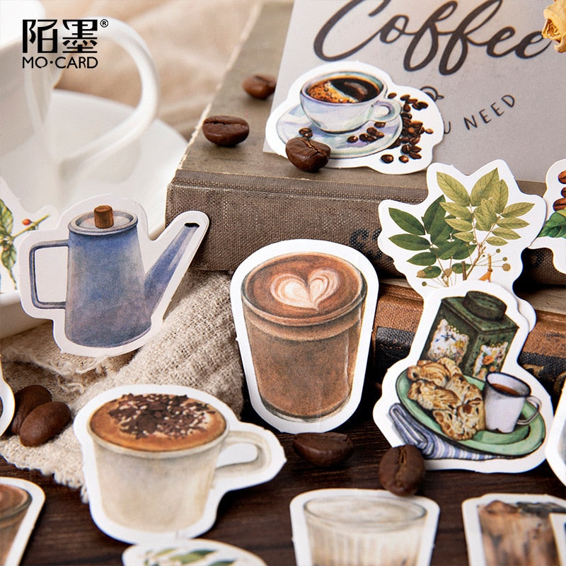 Rooftop Coffee Stickers – Original Kawaii Pen