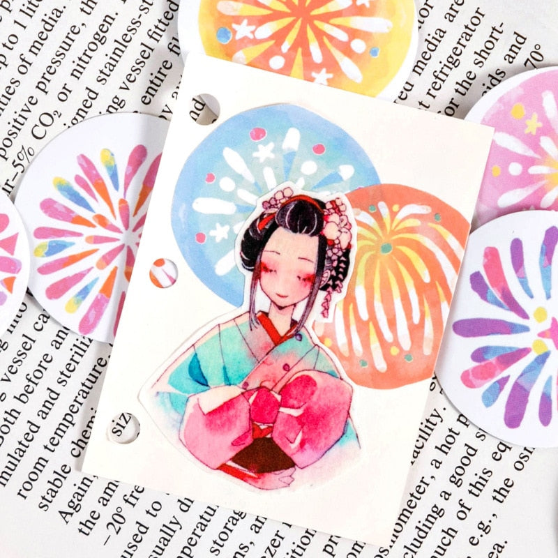 Fireworks Stickers – Original Kawaii Pen