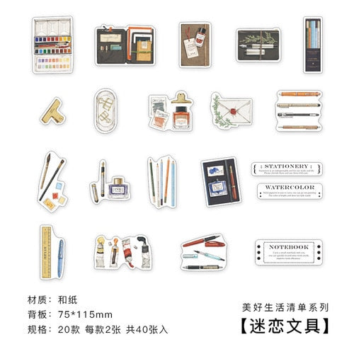 Good Life Series Stickers (4 Designs) – Original Kawaii Pen