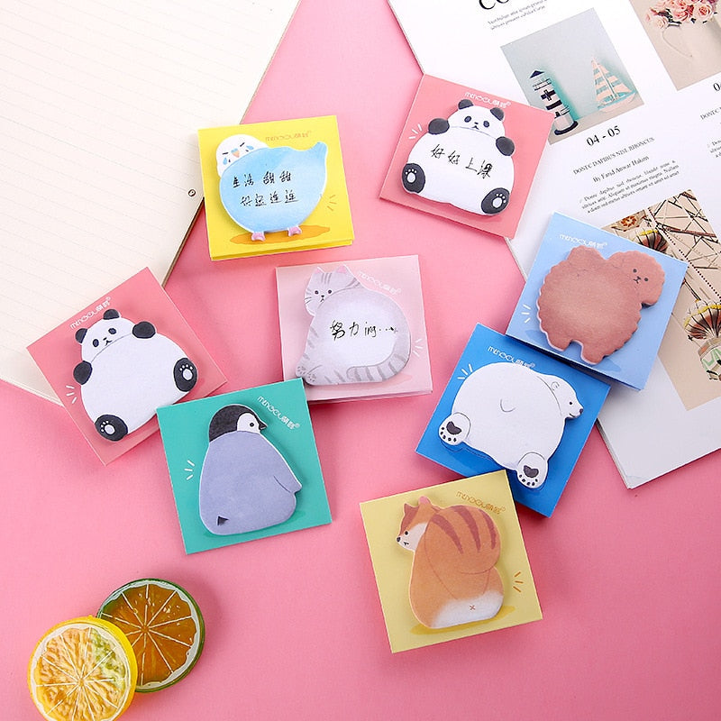 Animal Forest Sticky Notes (8 Types) – Original Kawaii Pen